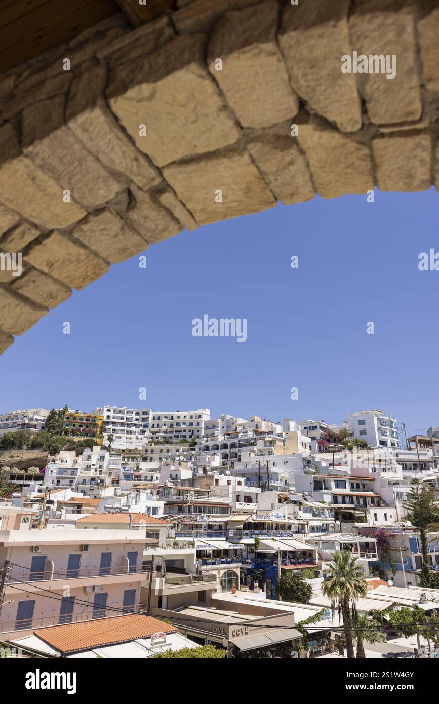 Harbour of Agia Galini, South Coast, Crete, Greek Islands, Greece ...