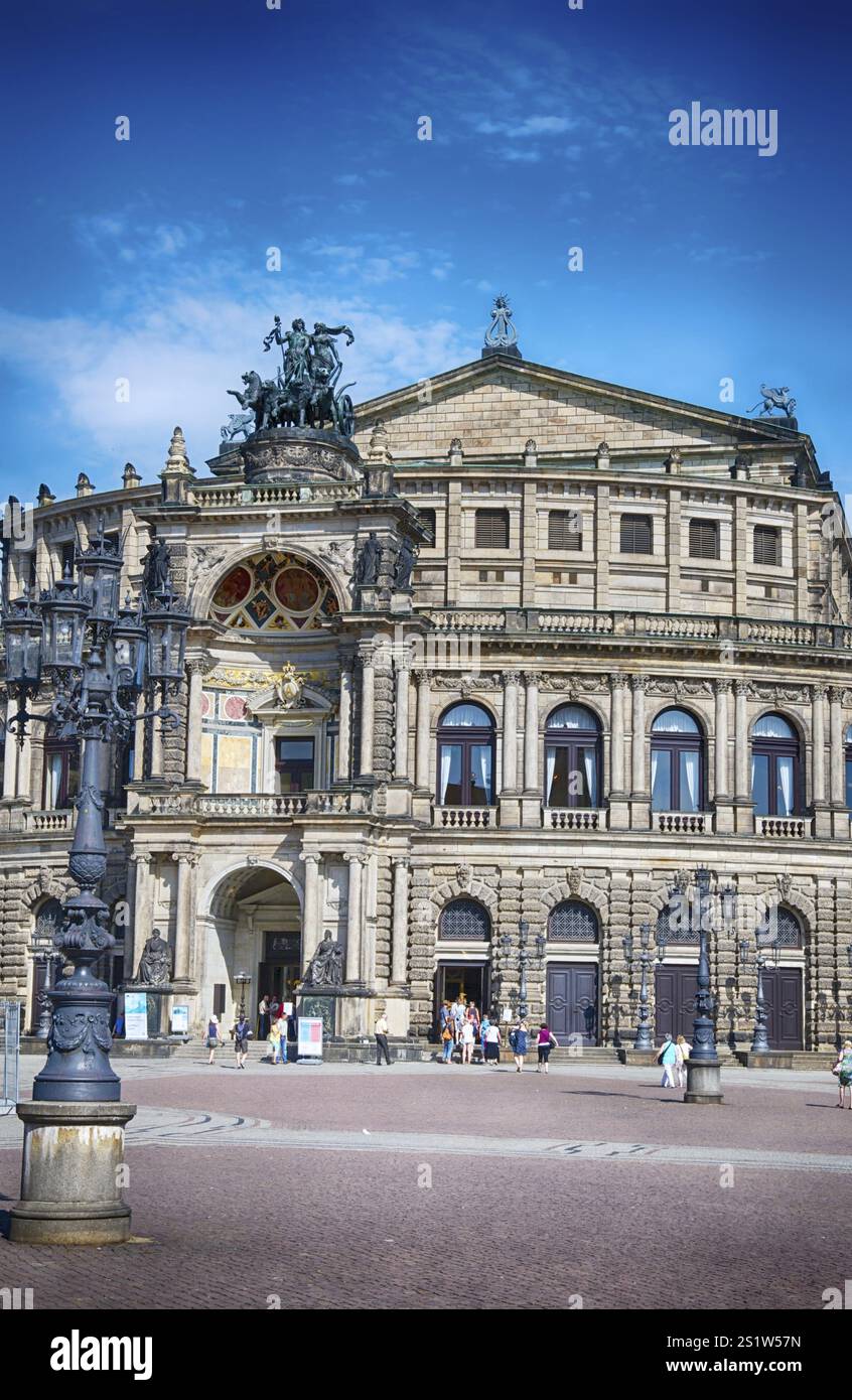 Famous buildings in Dresden Stock Photo - Alamy
