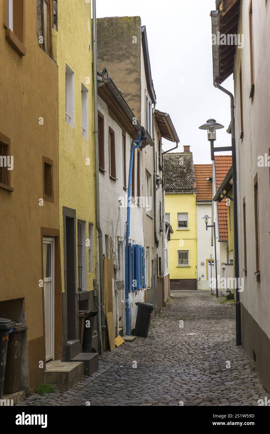 Views in the historic town Worms in Germany with interesting buildings ...