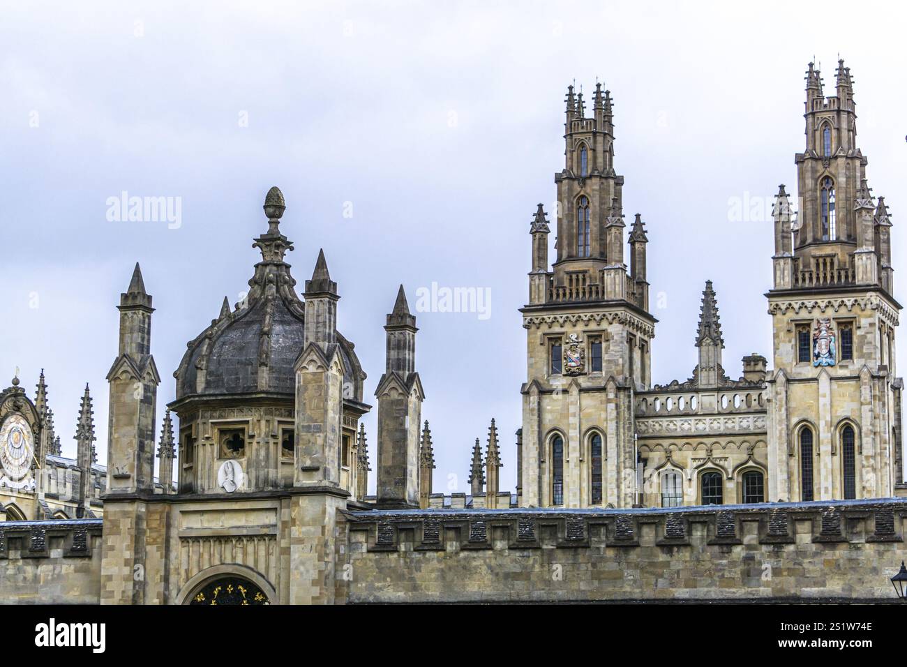 Historic city of Oxford with beautiful university buildings from the ...