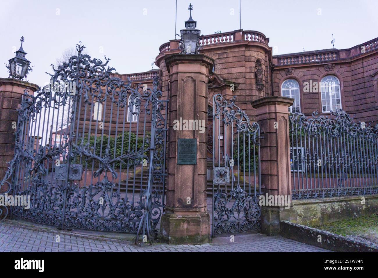 Views in the historic town Worms in Germany with interesting buildings ...