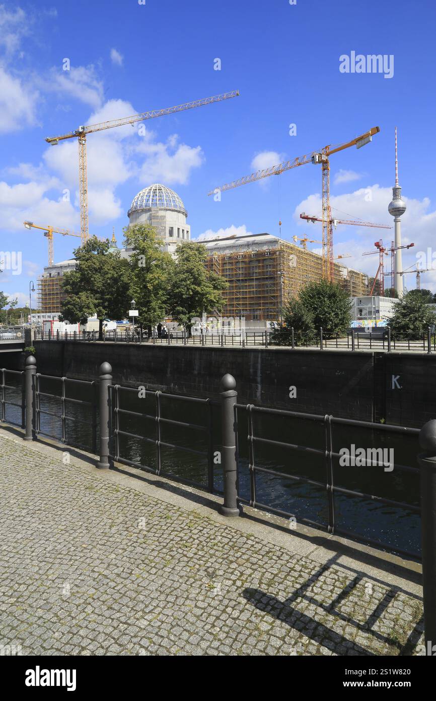 Construction site Reconstruction of the Berlin Palace, Humbold Forum ...