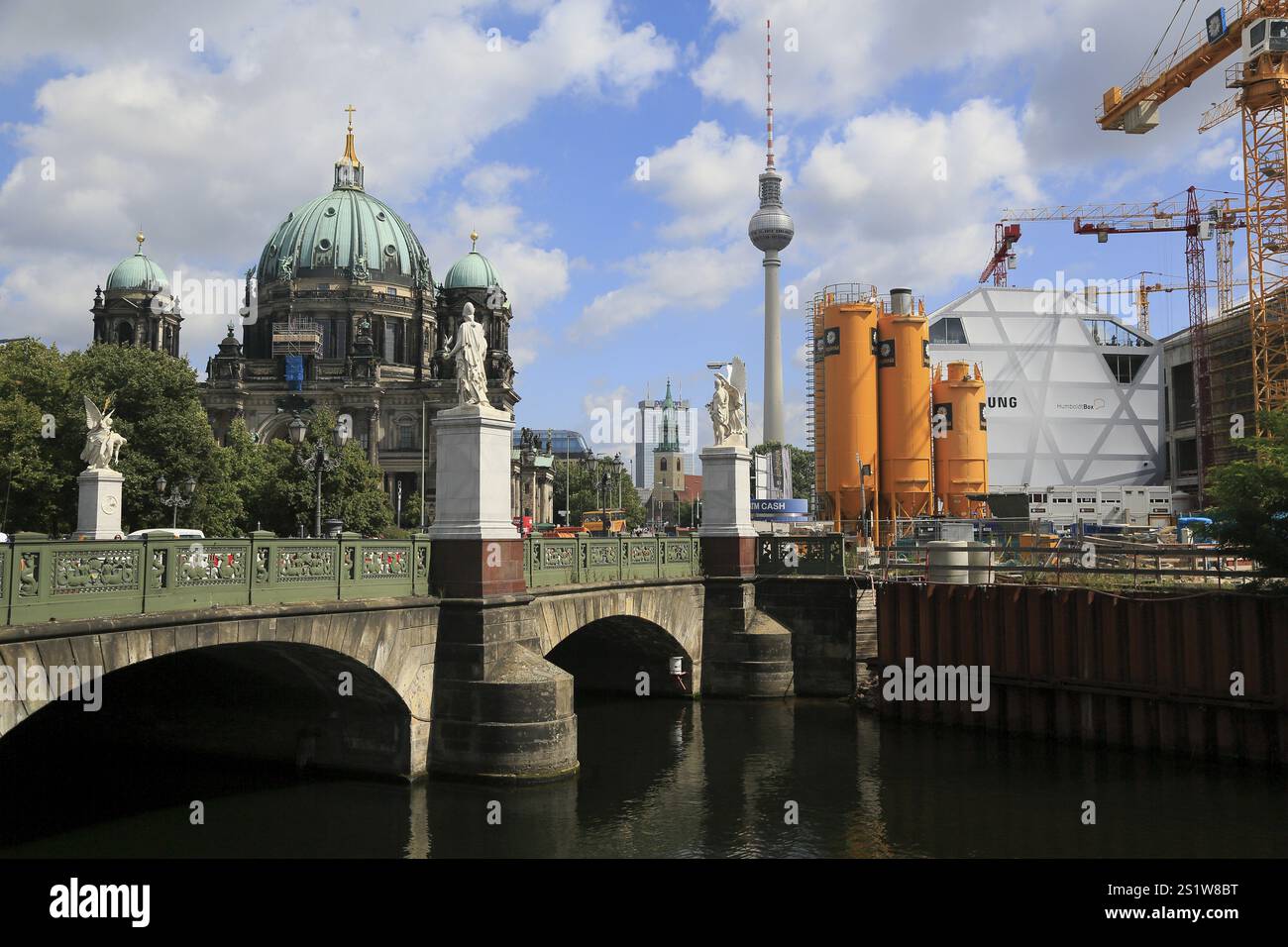 Reconstruction site Berlin Palace, Humbold Forum three years after the ...