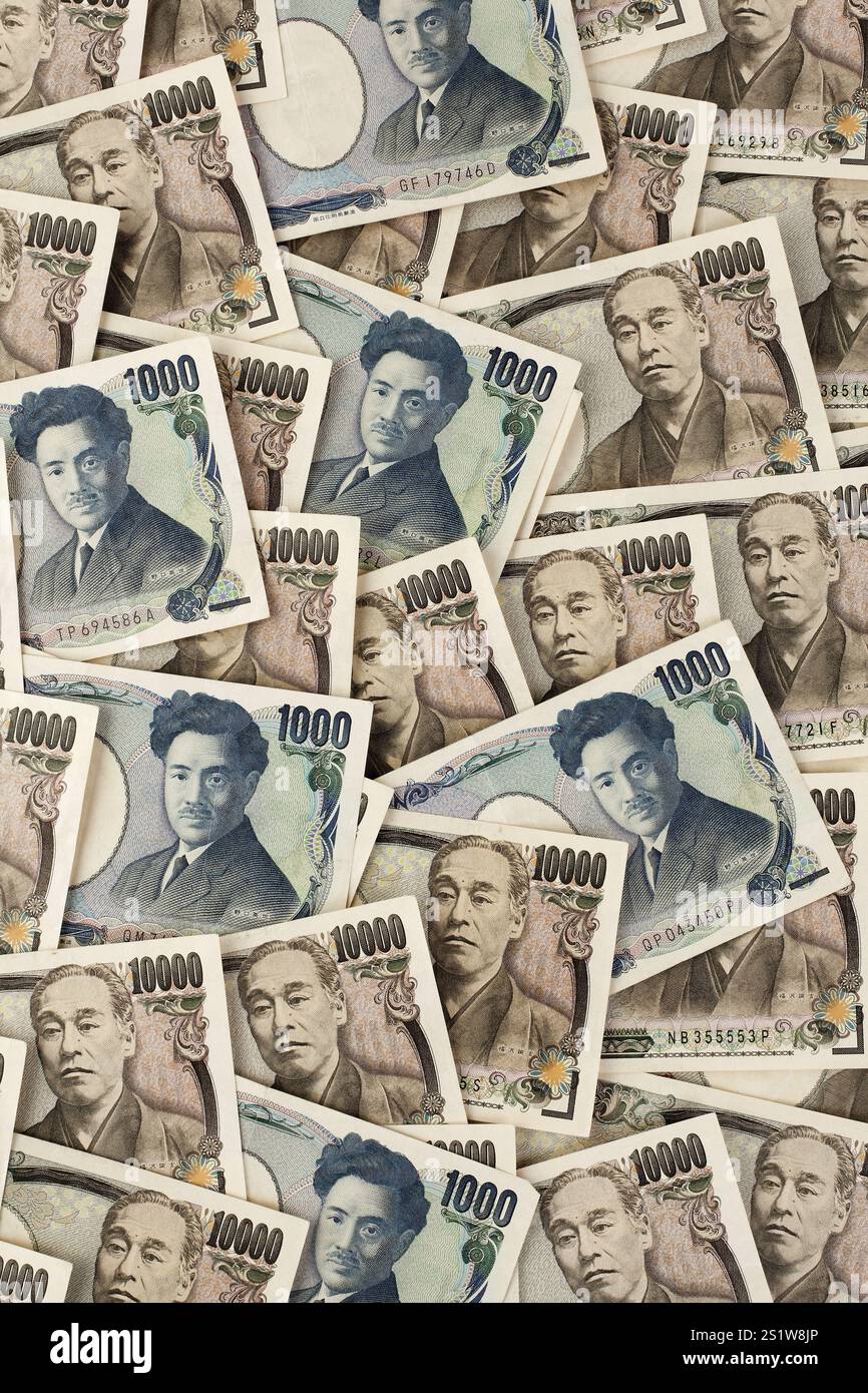 Japanese Yen banknotes. Currency from Japan Stock Photo - Alamy