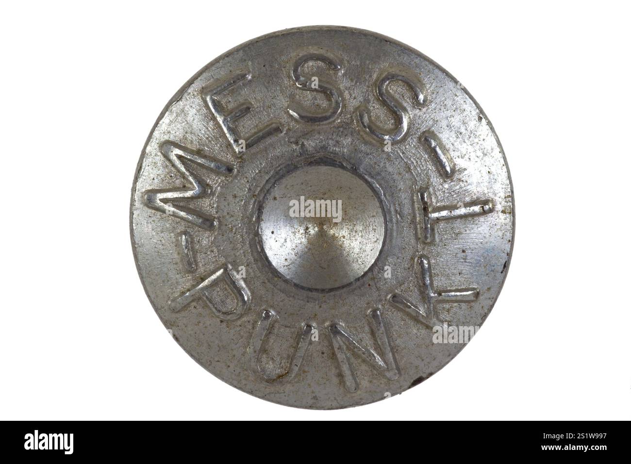 Measuring point cropped on white background Stock Photo - Alamy