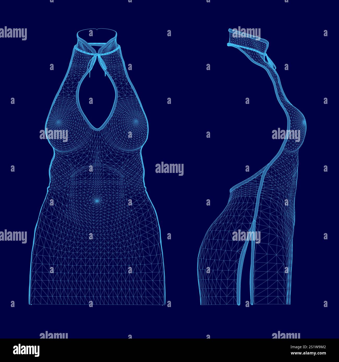 Mesh neckline Stock Vector Images - Alamy