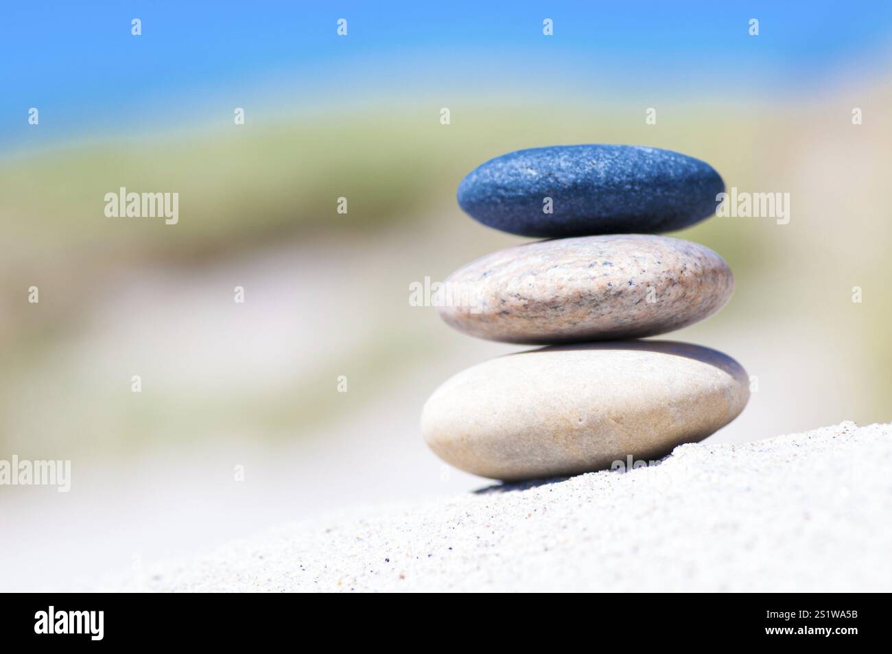 Round pebbles on the beach in Denmark is a symbol for balance. Stones ...