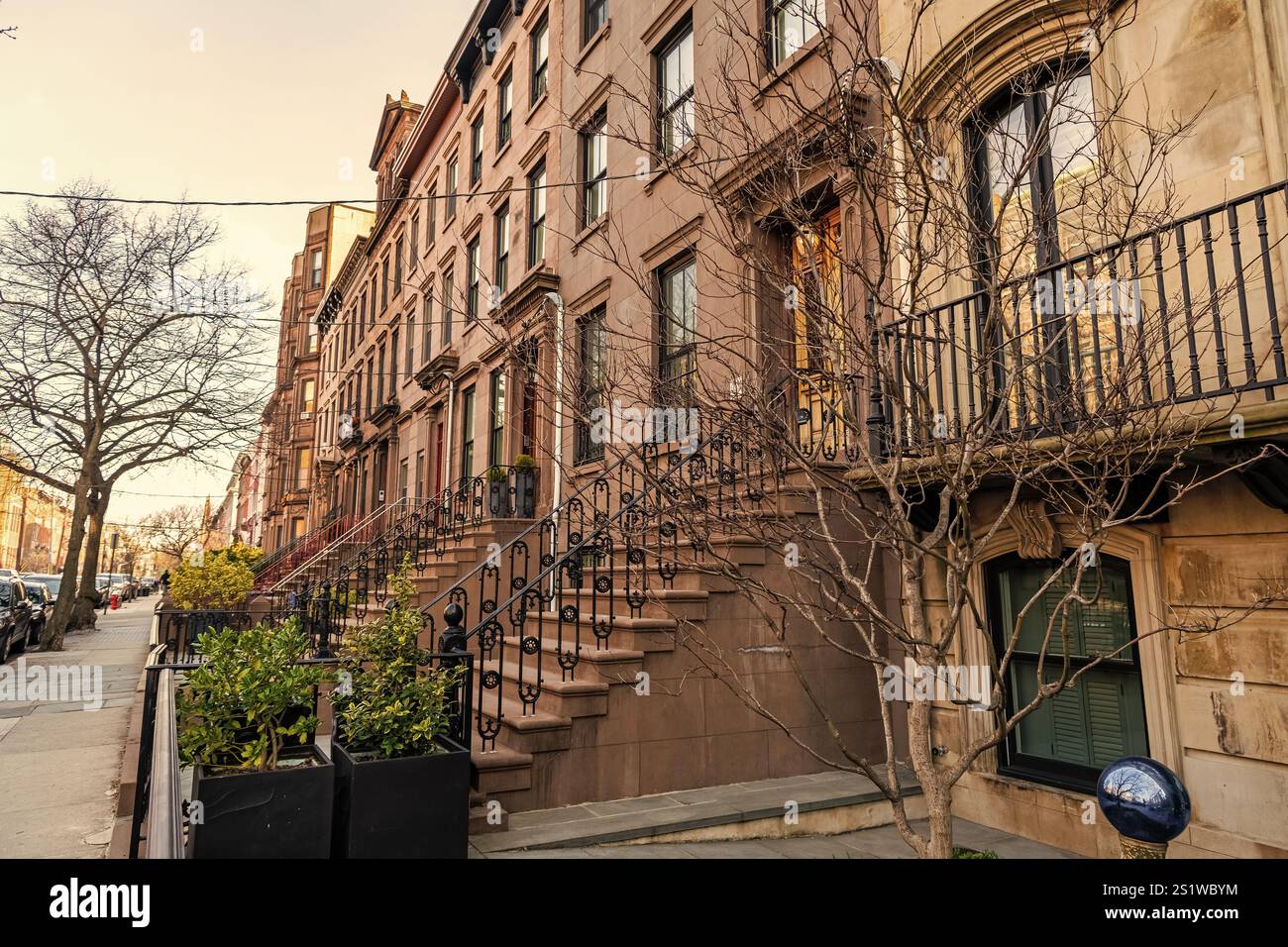 Architecture of brownstone house. Brownstone building architecture of ...