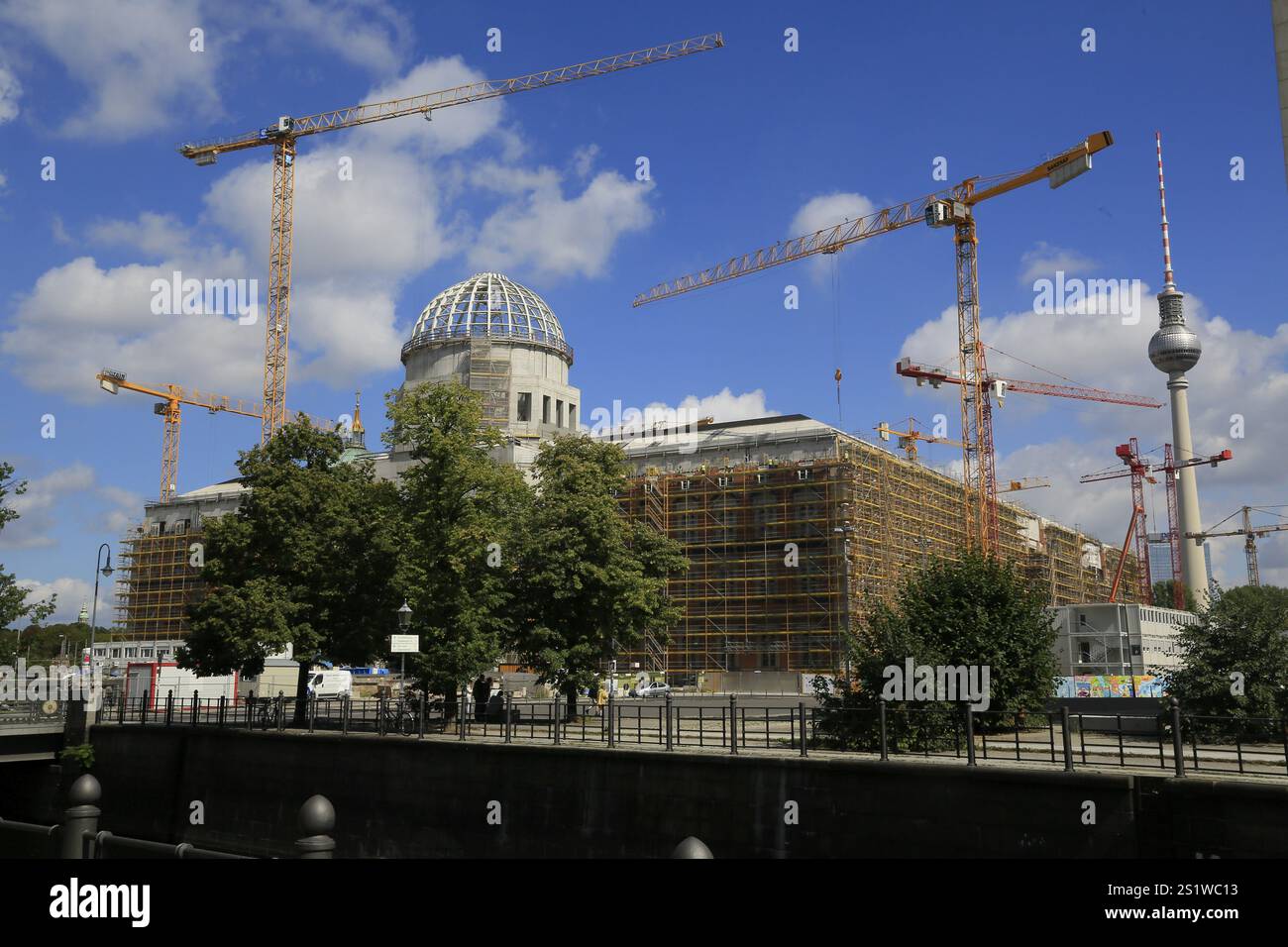 Construction site Reconstruction of the Berlin Palace, Humbold Forum ...