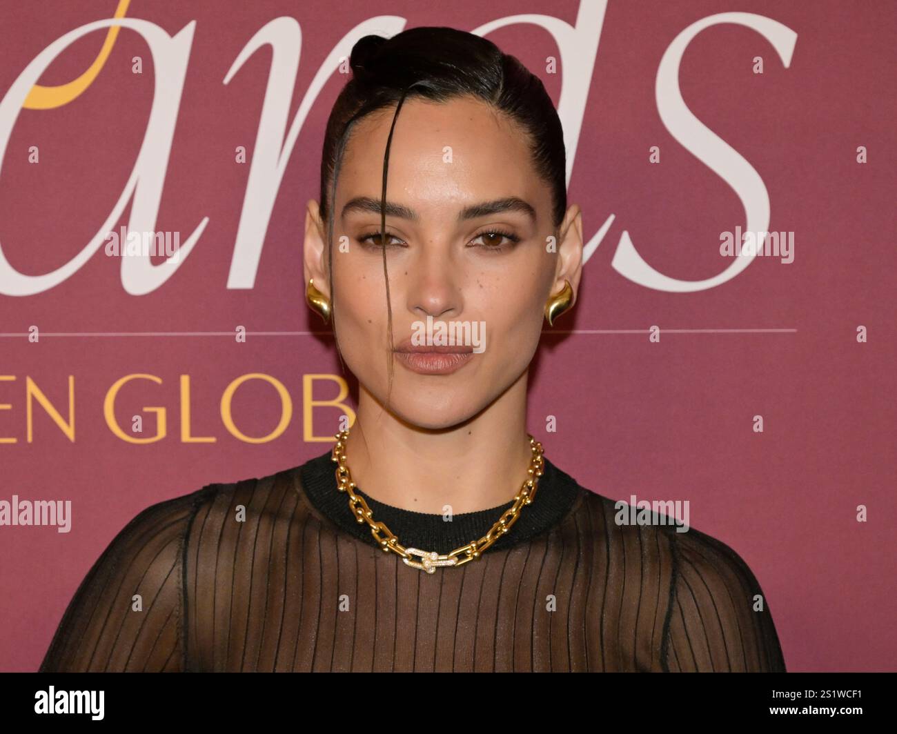 Beverly Hills, California, USA. 03rd Jan, 2025. Adria Arjona. 2025 WWD ...