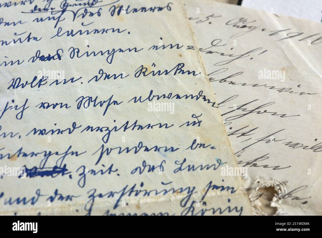 Old handwritten letters Stock Photo - Alamy