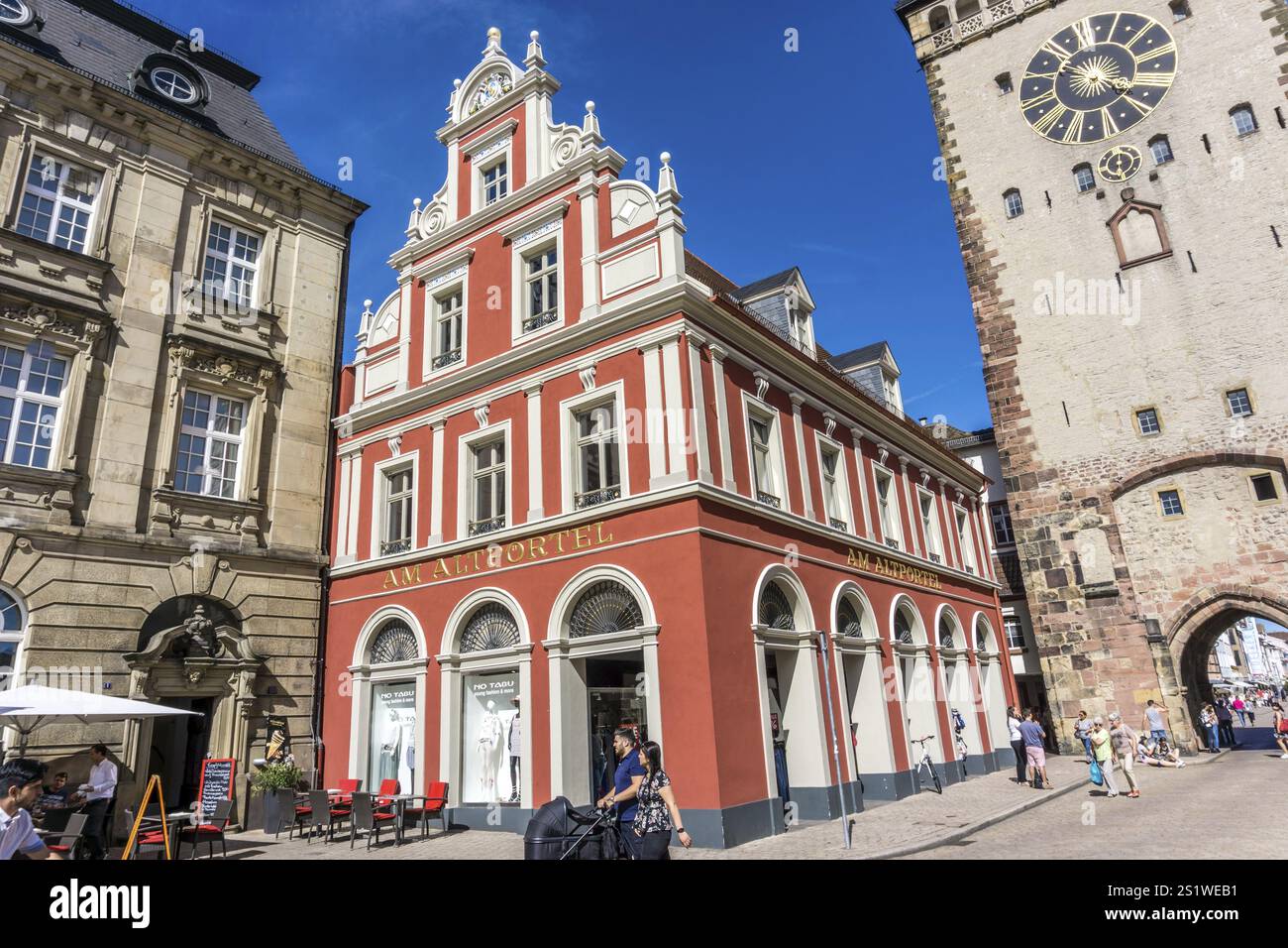 The beautiful Town Speyer in Germany with many historic buildings is a ...