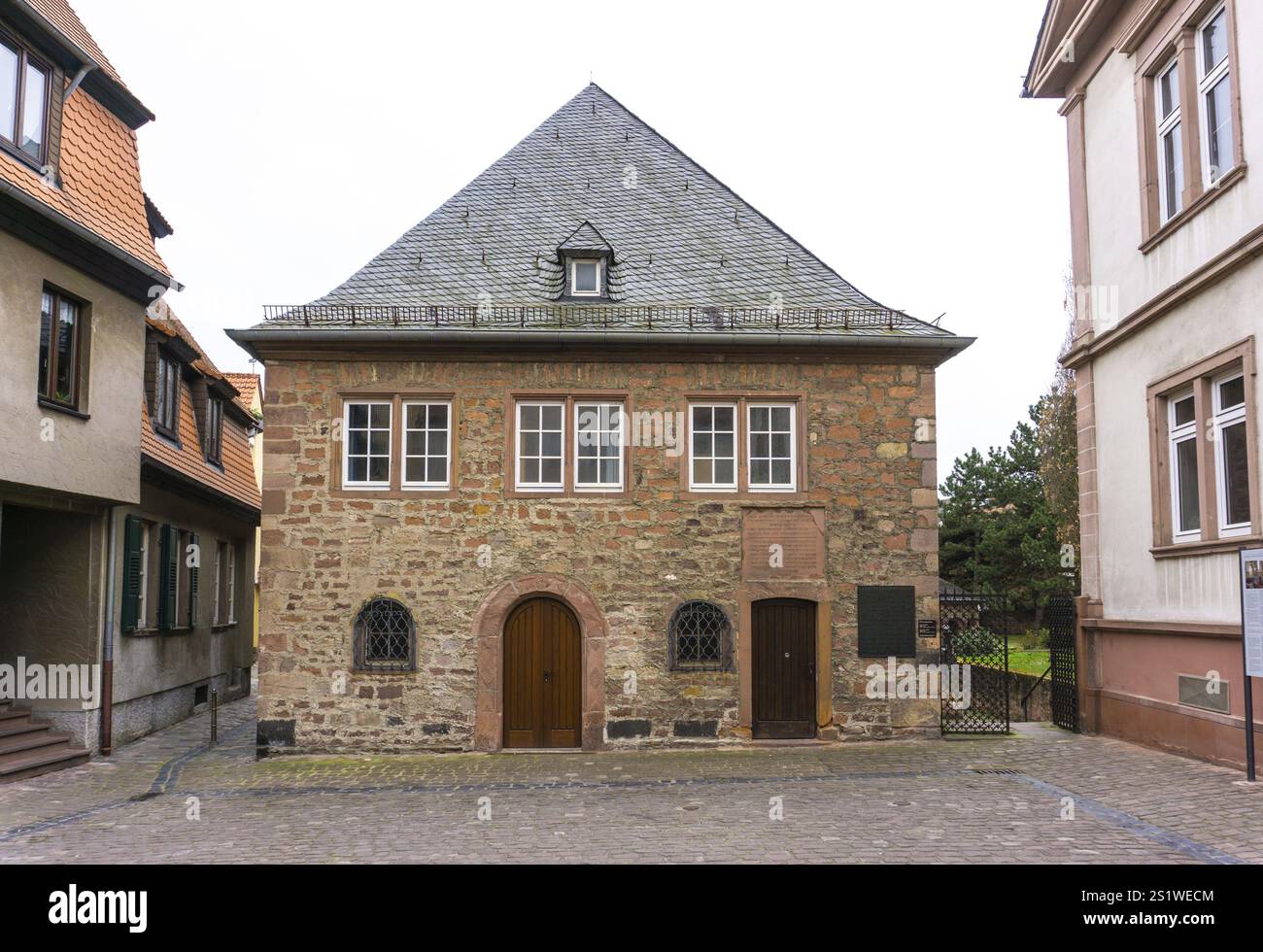 Views in the historic town Worms in Germany with interesting buildings ...
