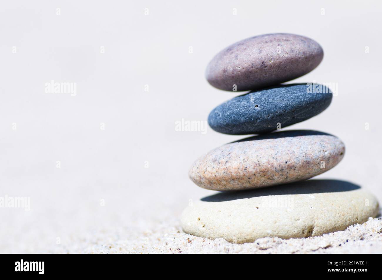 Round pebbles on the beach in Denmark is a symbol for balance. Stones ...