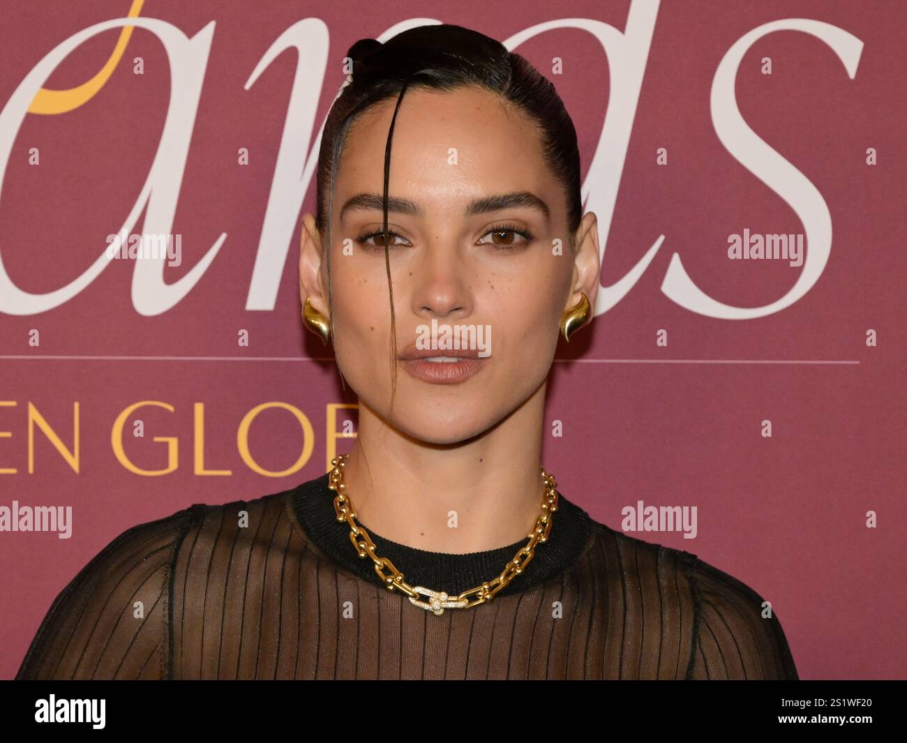January 3, 2025, Beverly Hills, California, USA: Adria Arjona attends ...