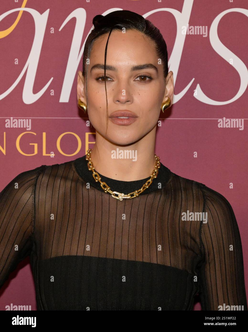 January 3, 2025, Beverly Hills, California, USA: Adria Arjona attends ...