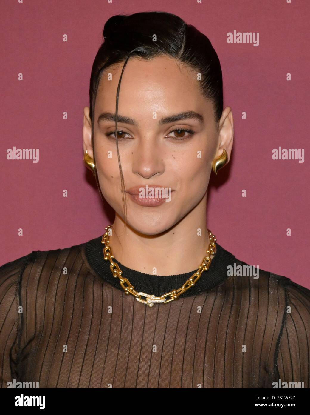 January 3, 2025, Beverly Hills, California, USA: Adria Arjona attends ...