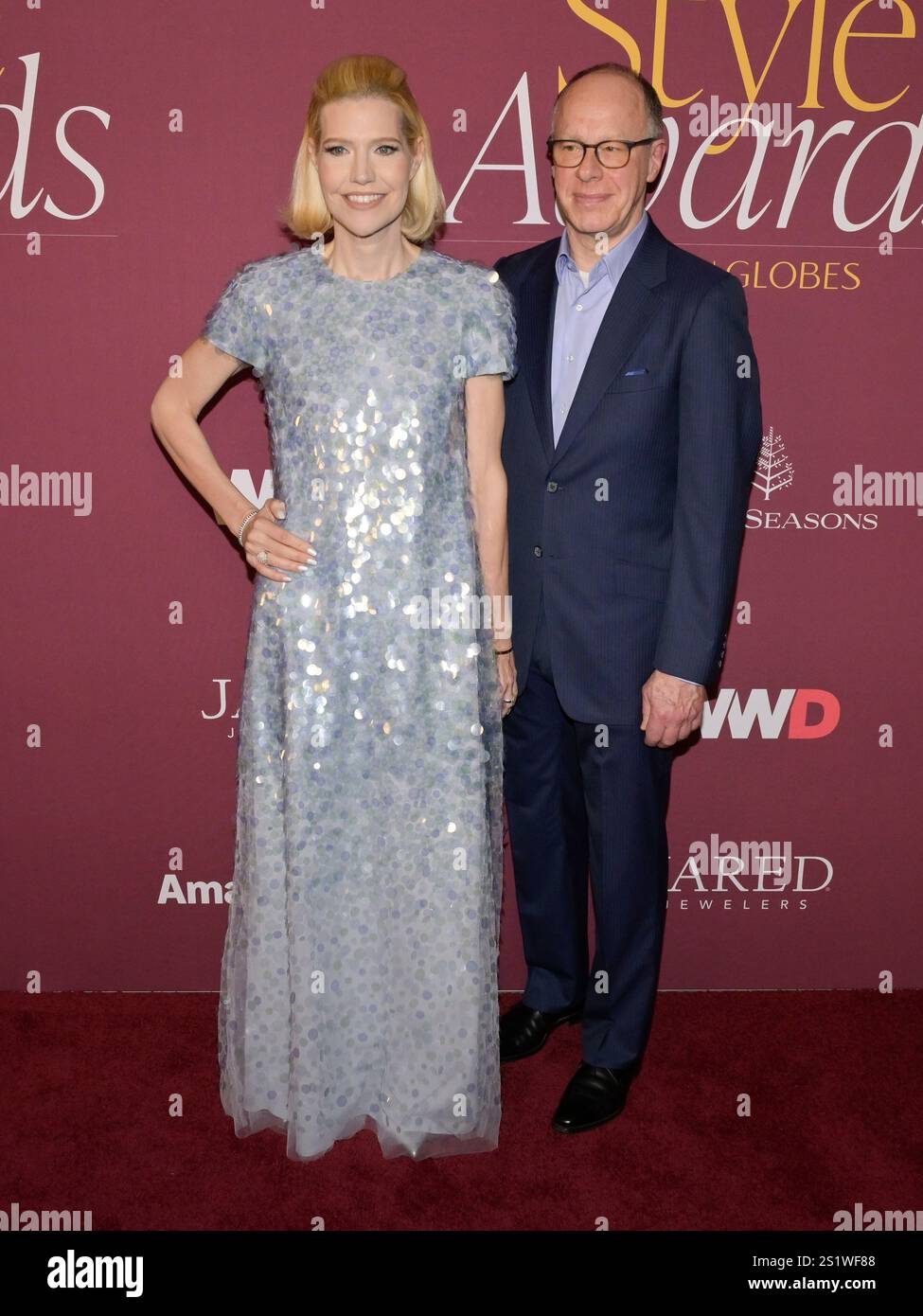 January 3, 2025, Beverly Hills, California, USA: Amanda Smith and Jim ...
