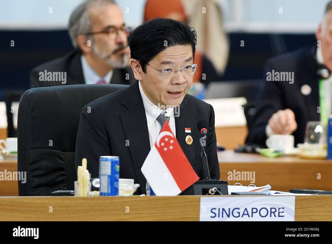 Rio de Janeiro, Brazil, November 19, 2024. World authorities, during a ...