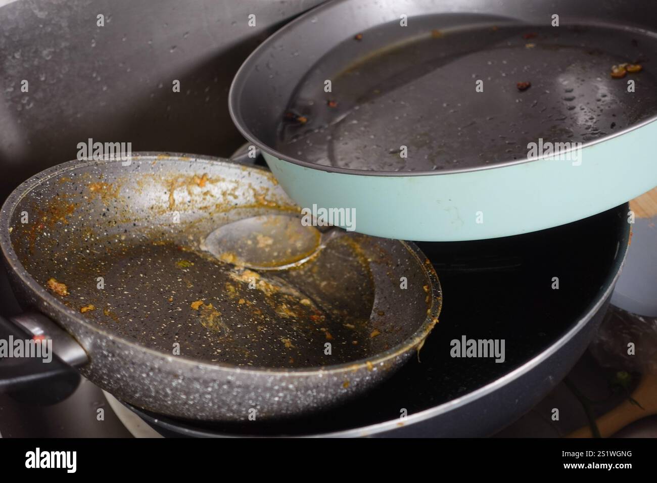 Dirty Cookware is Piling Up in the Kitchen Sink and Needs Attention ...