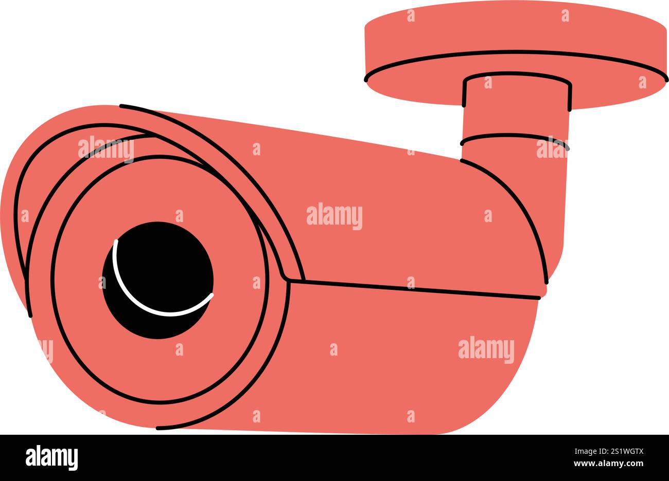 CCTV video camera. Video surveillance. Vector illustration Stock Vector ...