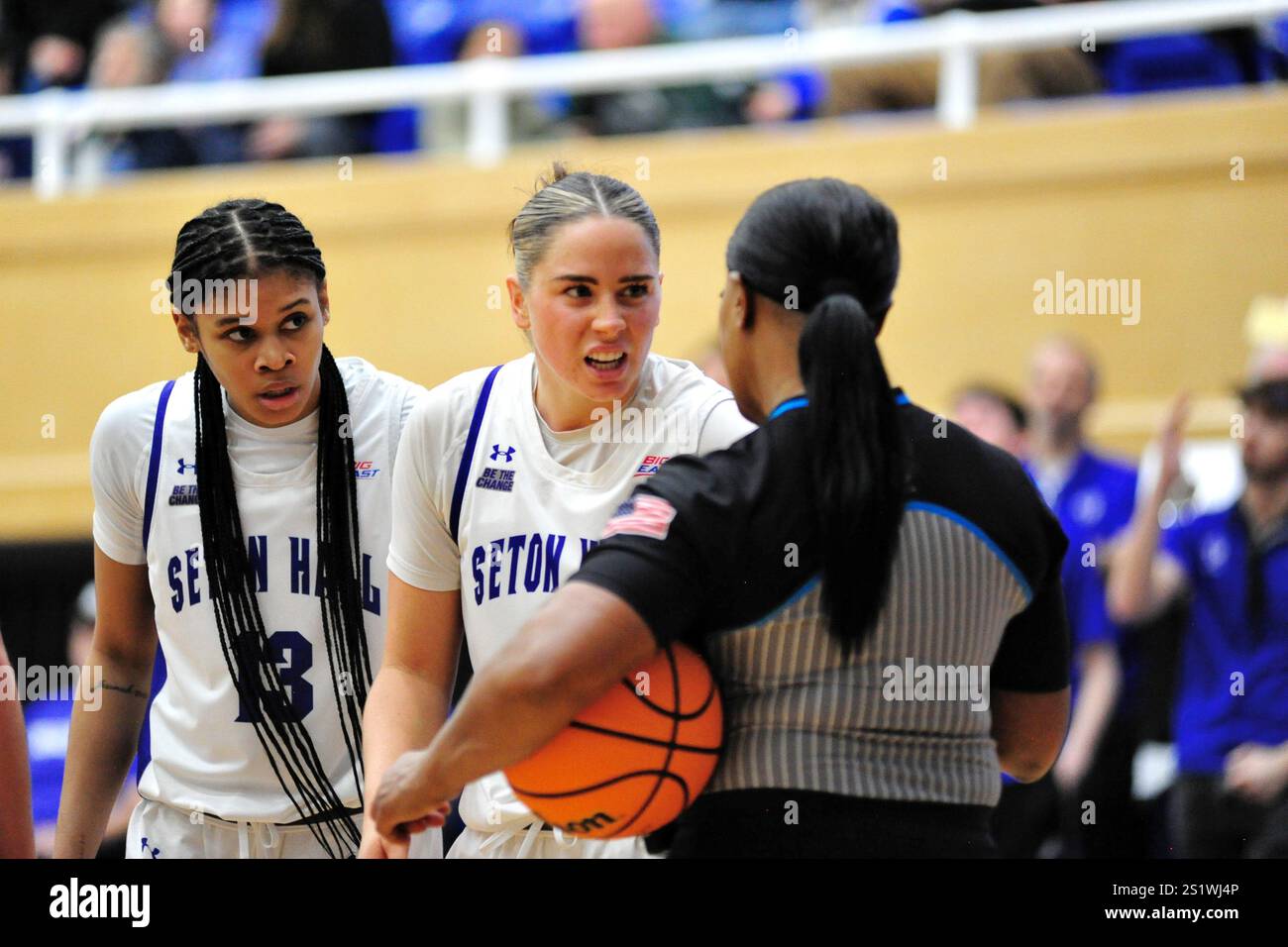 South Orange, USA. 04th Jan, 2025. Messiah Hunter (13) and Faith ...