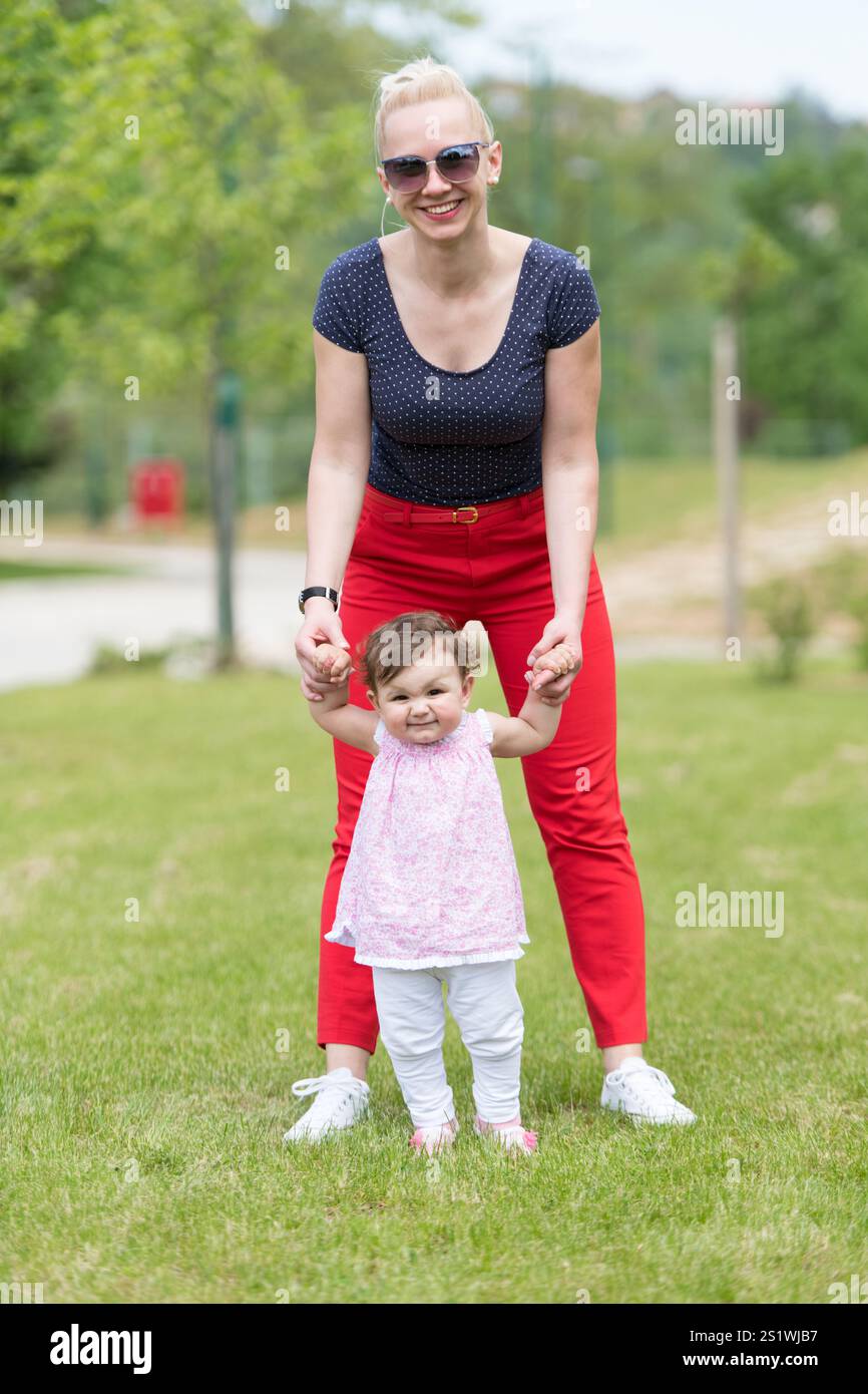 Mother And Baby Sharing A Special Moment Together Outdoors Stock Photo ...