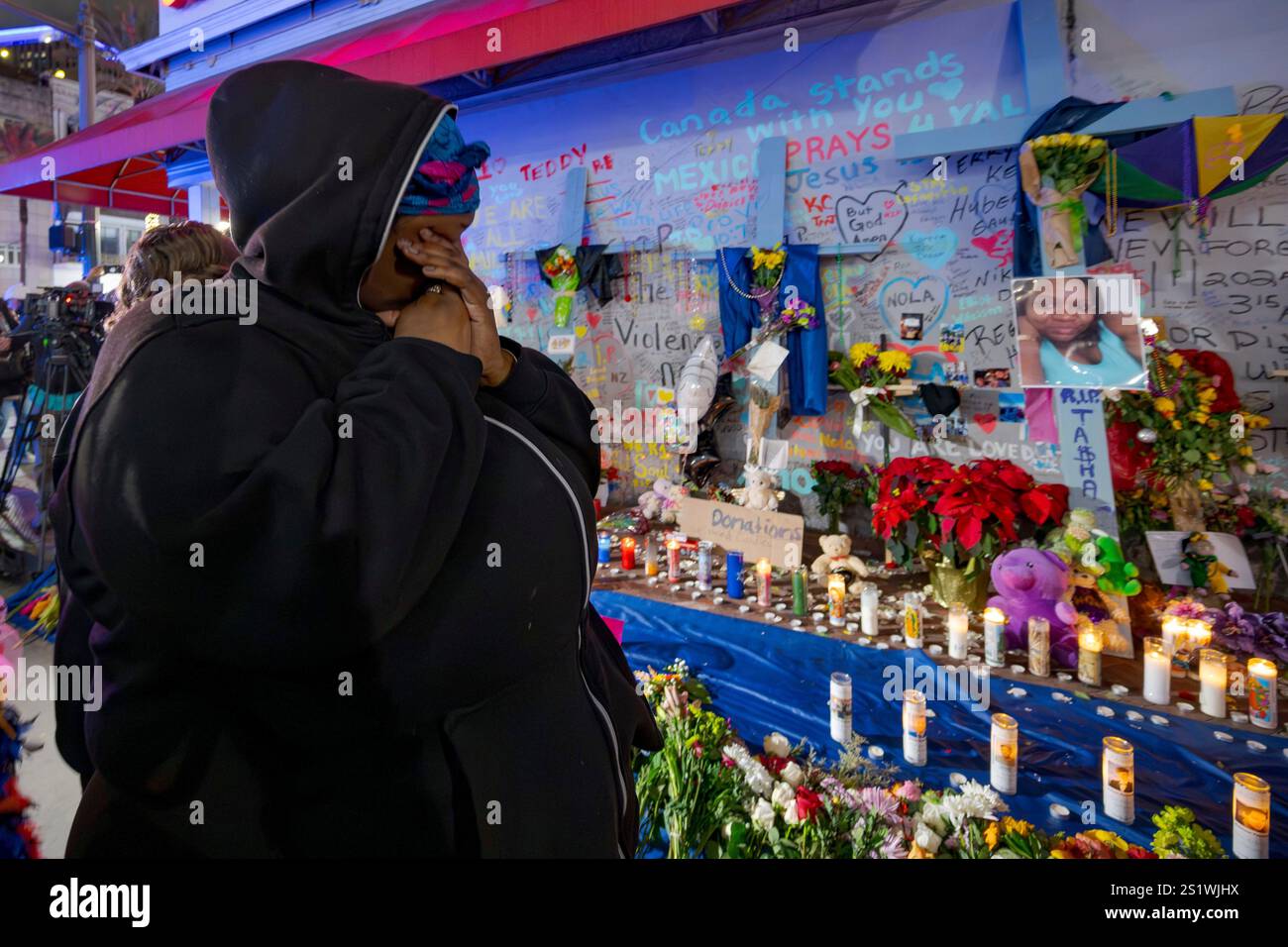 Courtney Polk, cousin of Tasha Polk, who was killed in the New Year's ...