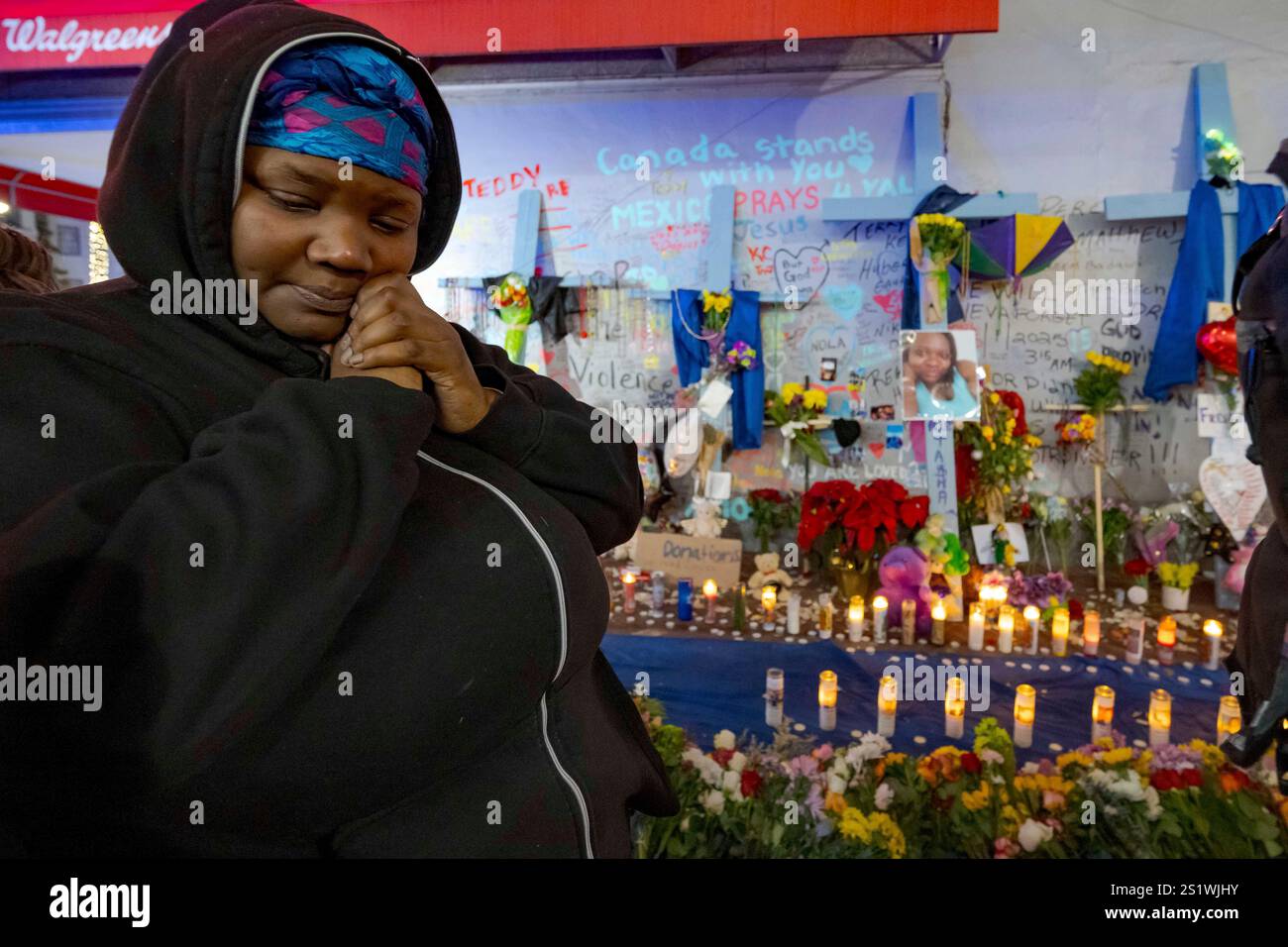 Courtney Polk, cousin of Tasha Polk, who was killed in the New Year's ...