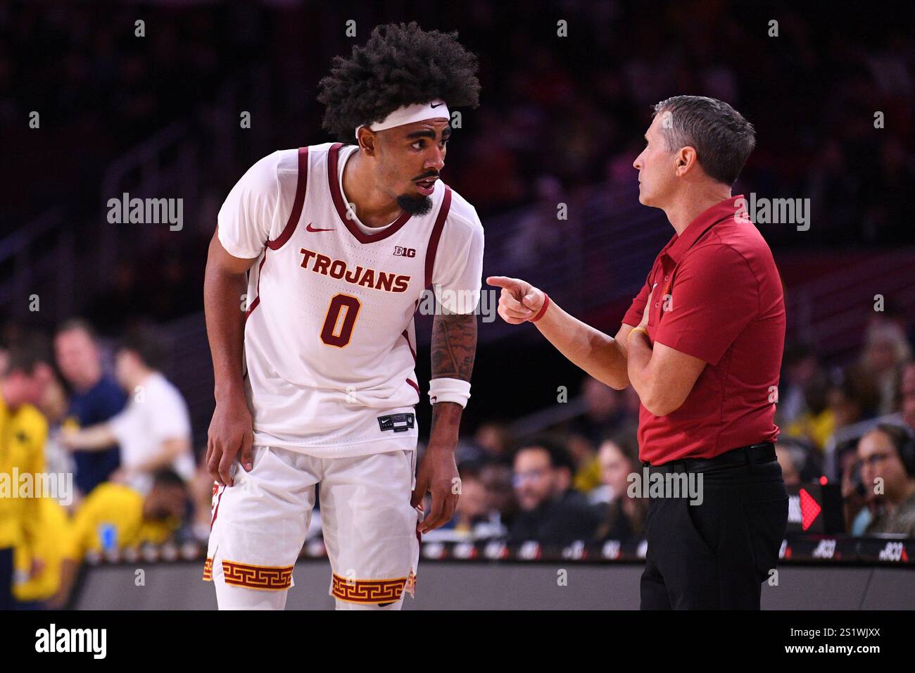 LOS ANGELES, CA - JANUARY 04: USC Trojans head coach Eric Musselman ...