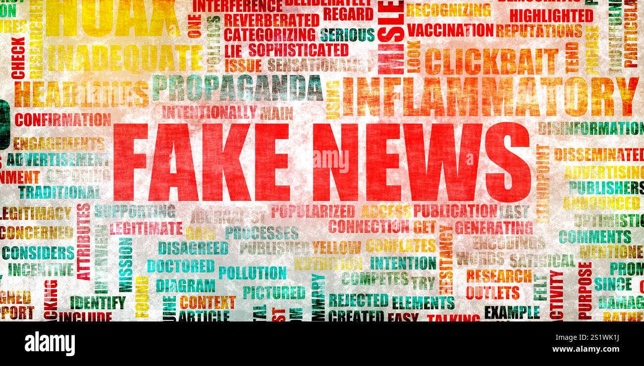 Fake News and Business Propaganda Hoax as a Concept Stock Photo - Alamy