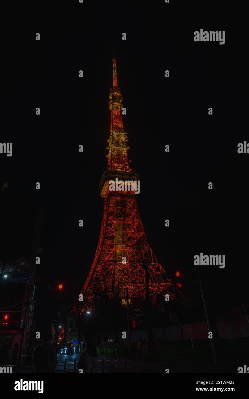 Tokyo, Japan - APR 14, 2024: night view Cityscape seen from the free observation deck of ...