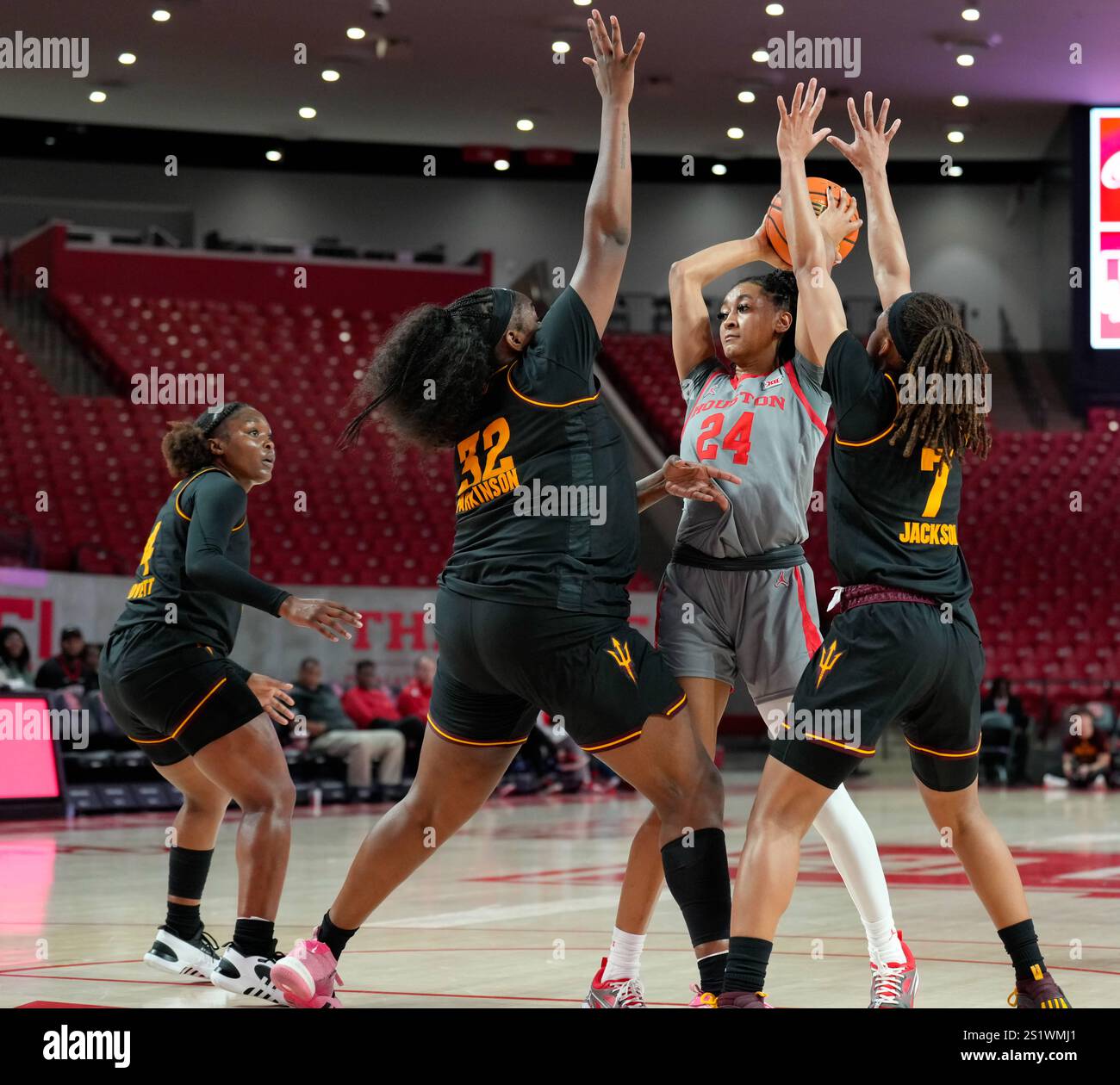 Houston, Texas, USA. 4th Jan, 2025. Arizona State center NEVAEH ...