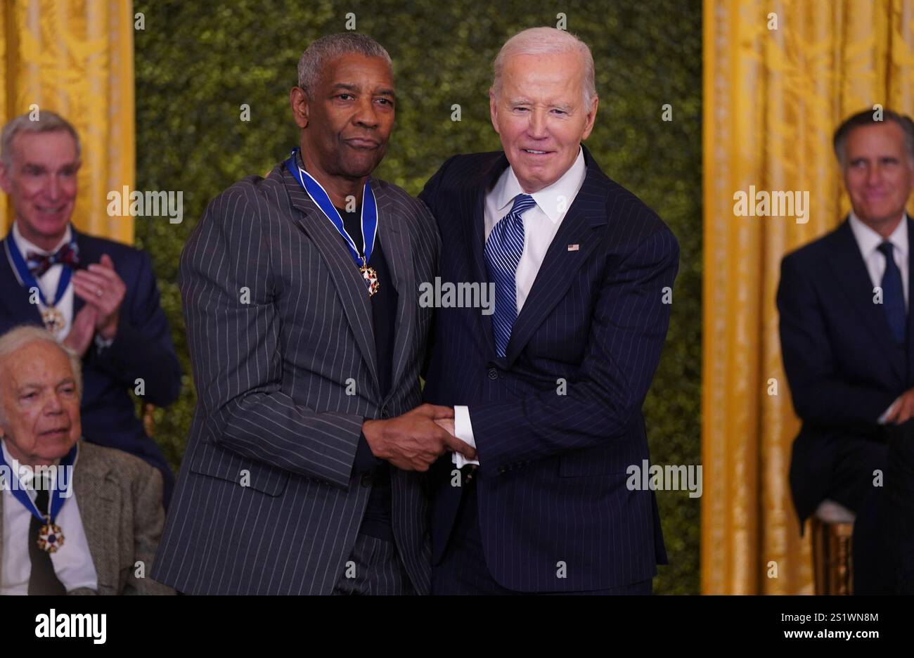 United States President Joe Biden presents actor, producer, and ...