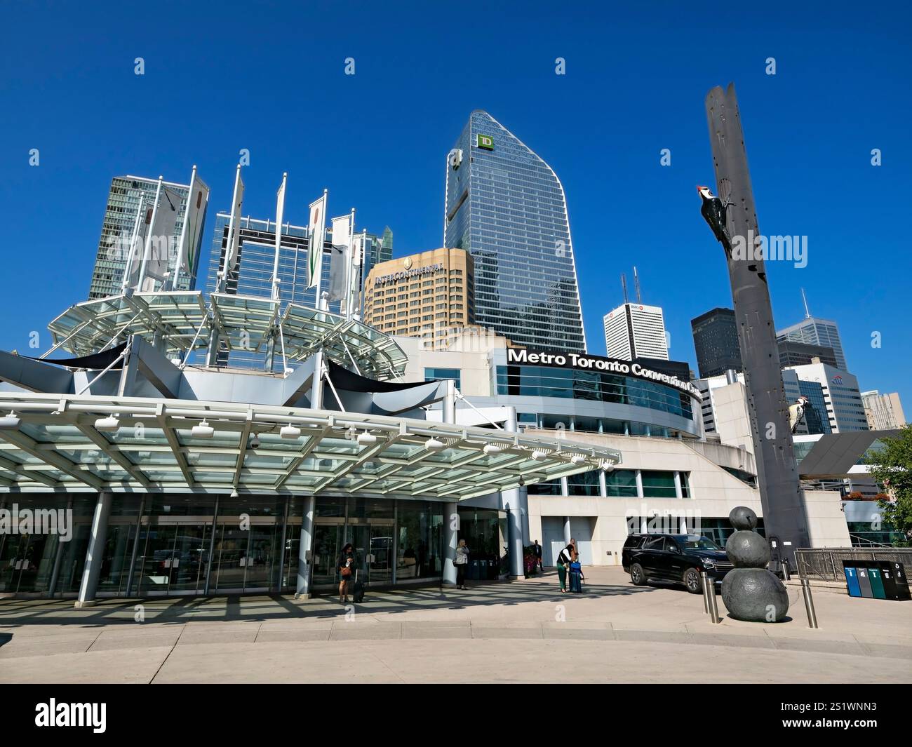 Toronto Canada / The Fastwurms Woodpecker Column Sculpture outside the ...