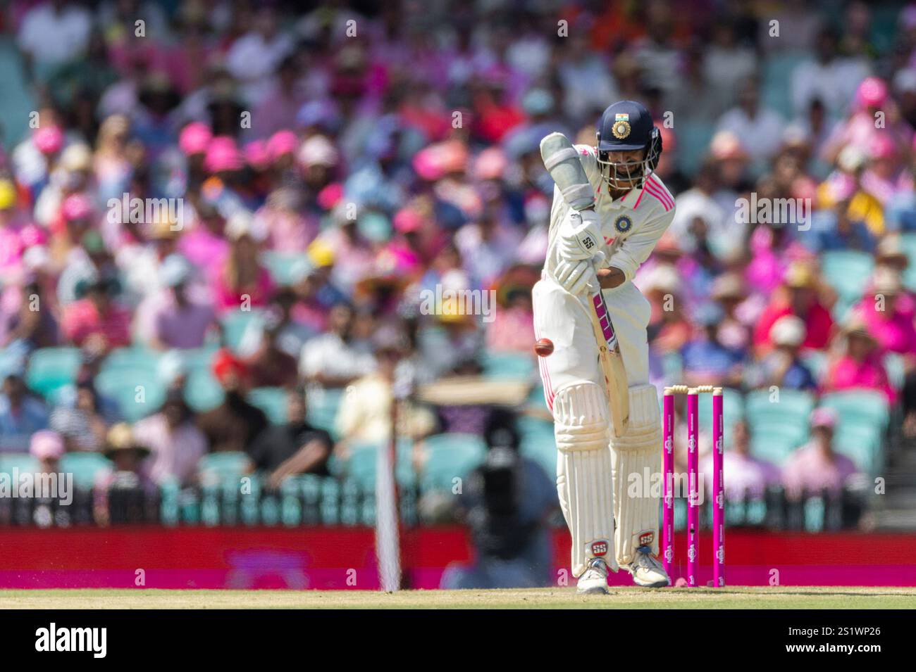 SYDNEY, AUSTRALIA - JANUARY 05: Washington Sundar of India bats during ...