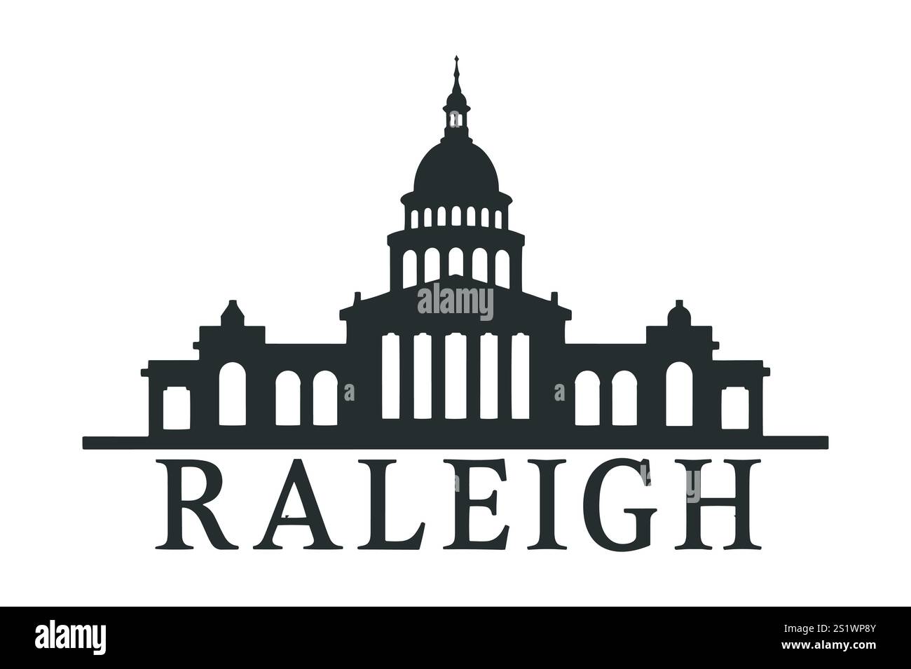 North carolina city landscape Cut Out Stock Images & Pictures - Alamy