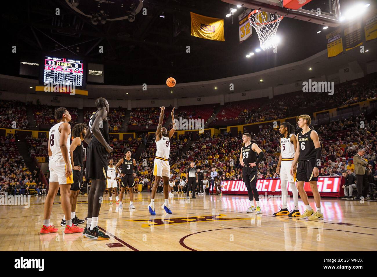 Tempe, United States. 04th Jan, 2025. Arizona State Sun Devils center ...
