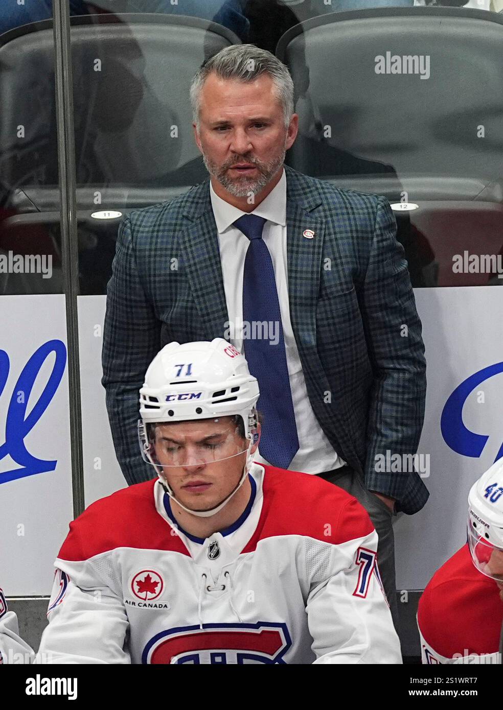 Montreal Canadiens head coach Martin St. Louis in the second period of ...