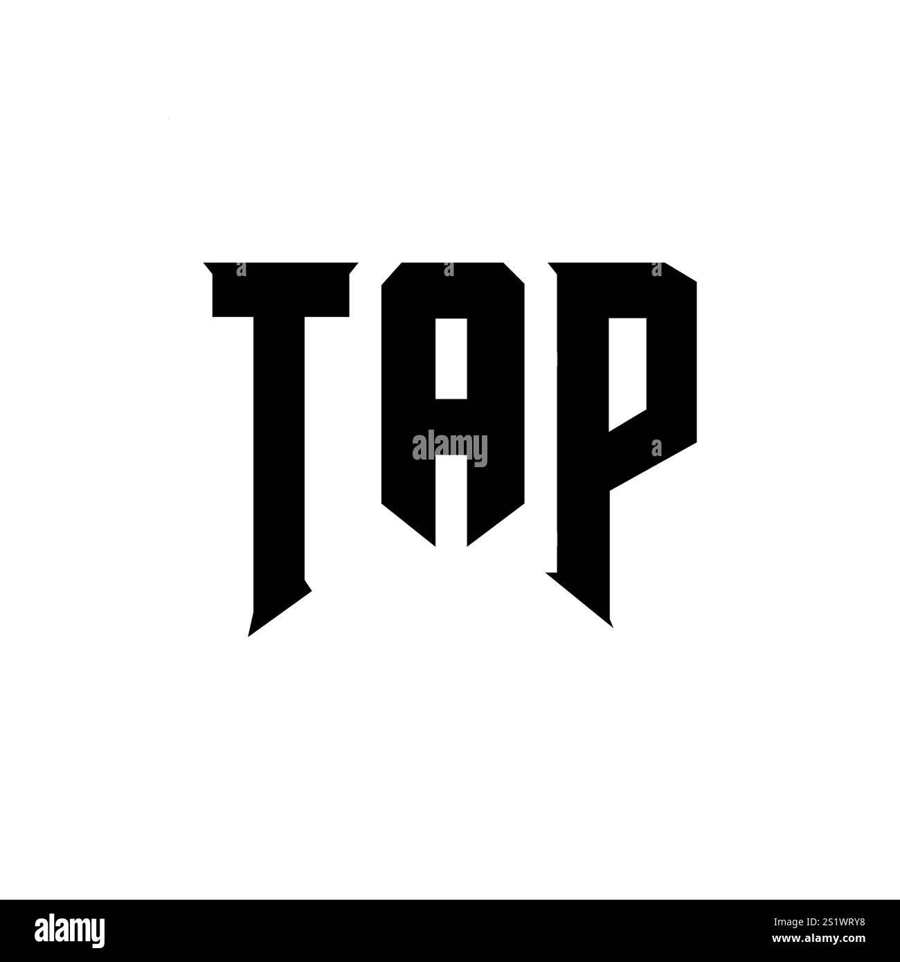 TAP letter logo design for technology company. TAP logo design black ...