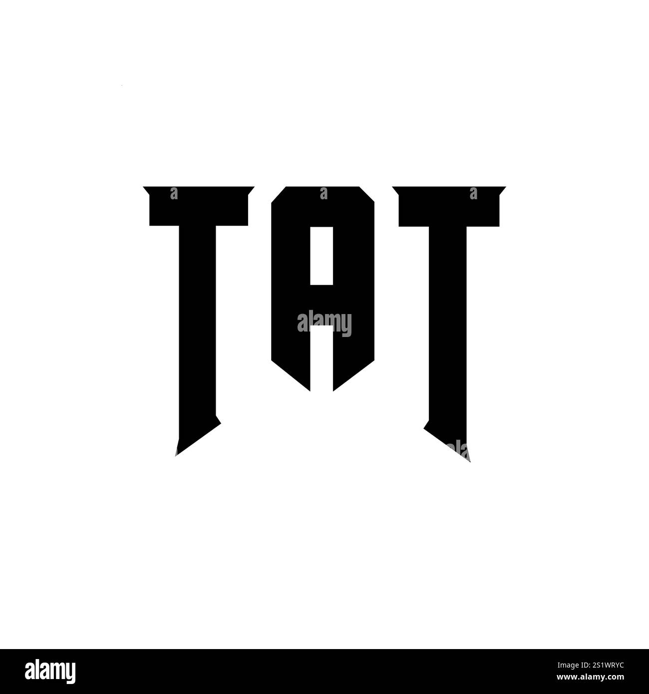TAT letter logo design for technology company. TAT logo design black ...