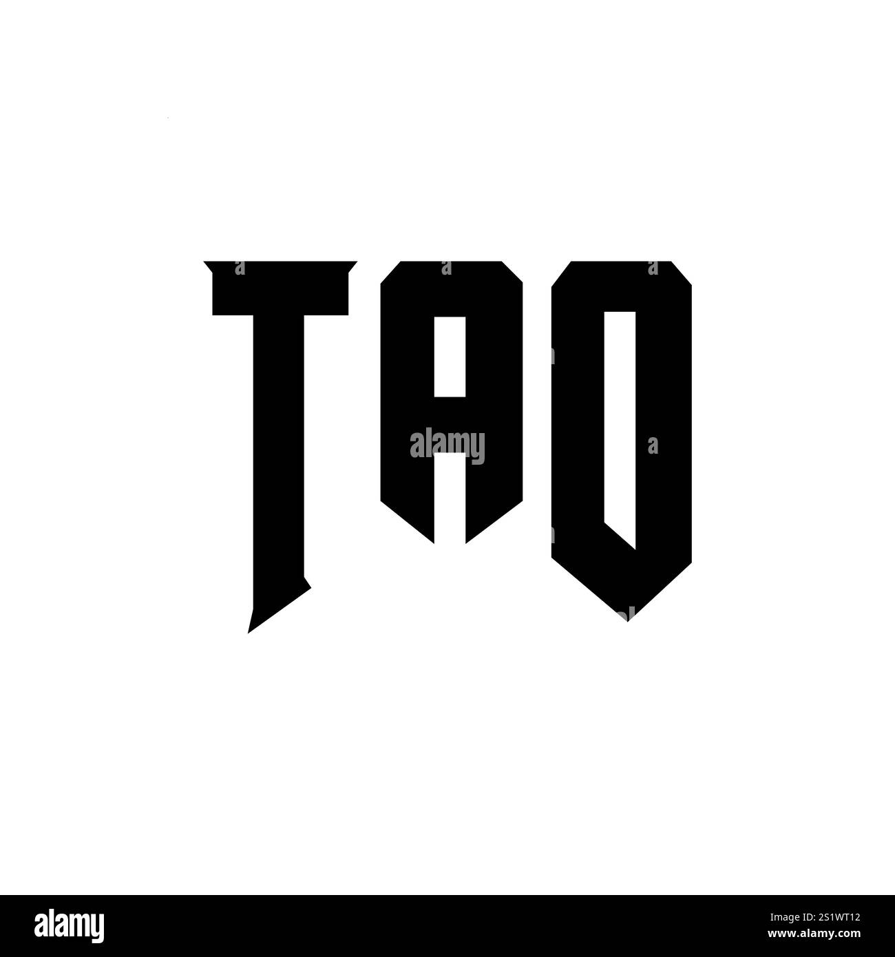 TAO letter logo design for technology company. TAO logo design black ...