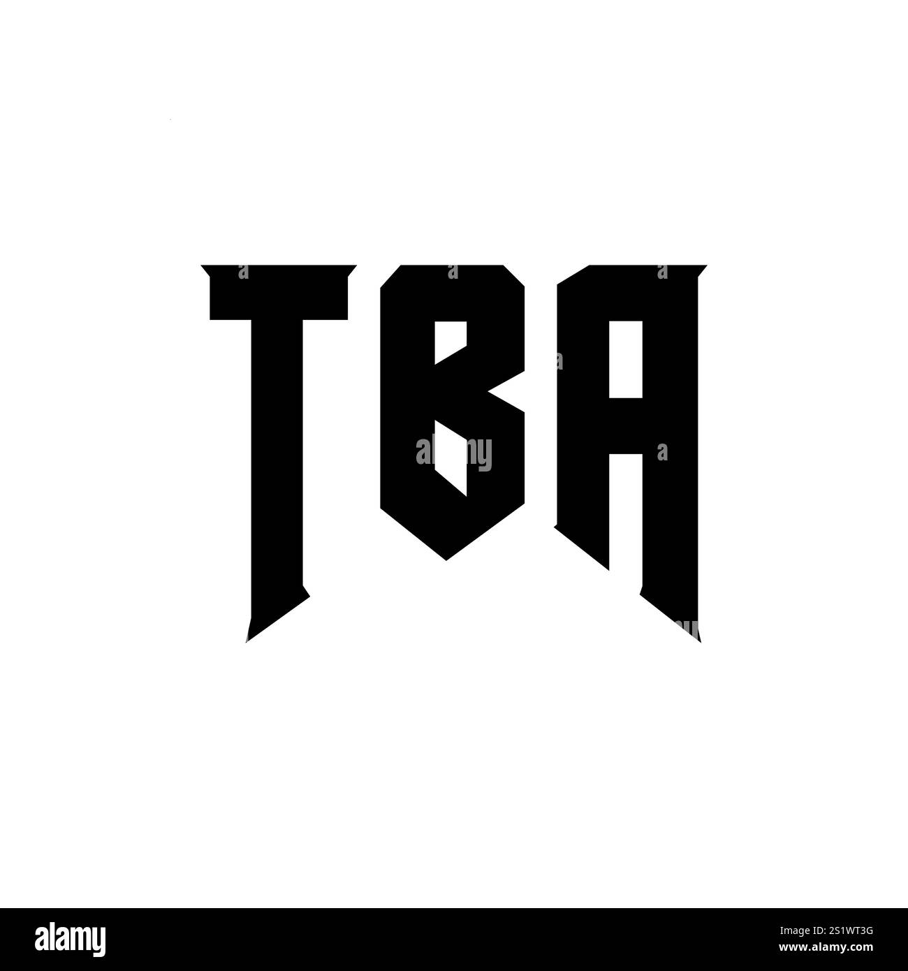 TBA letter logo design for technology company. TBA logo design black ...