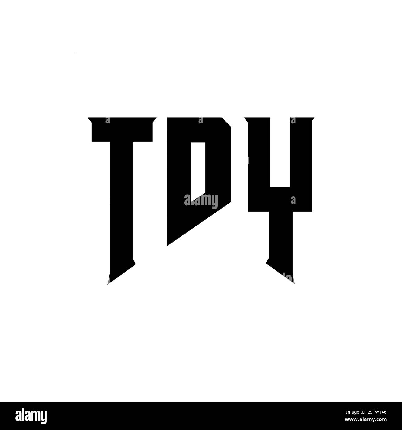 TDY letter logo design for technology company. TDY logo design black ...