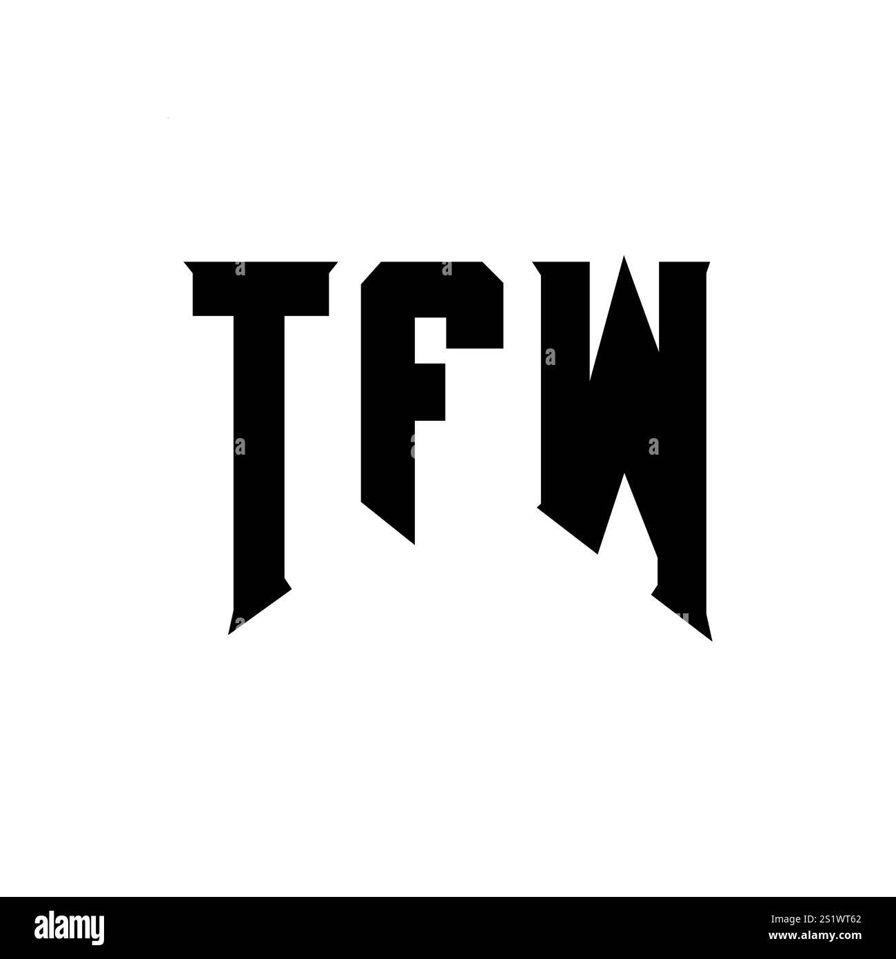 TFW letter logo design for technology company. TFW logo design black ...