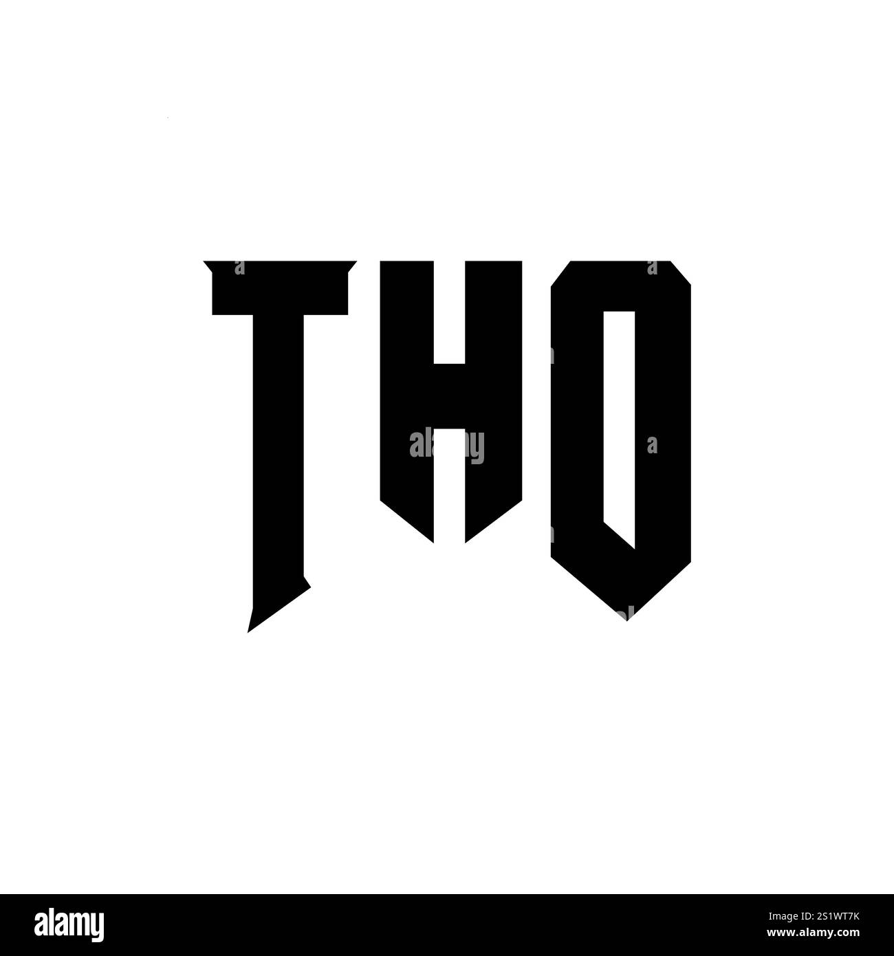 THO letter logo design for technology company. THO logo design black ...