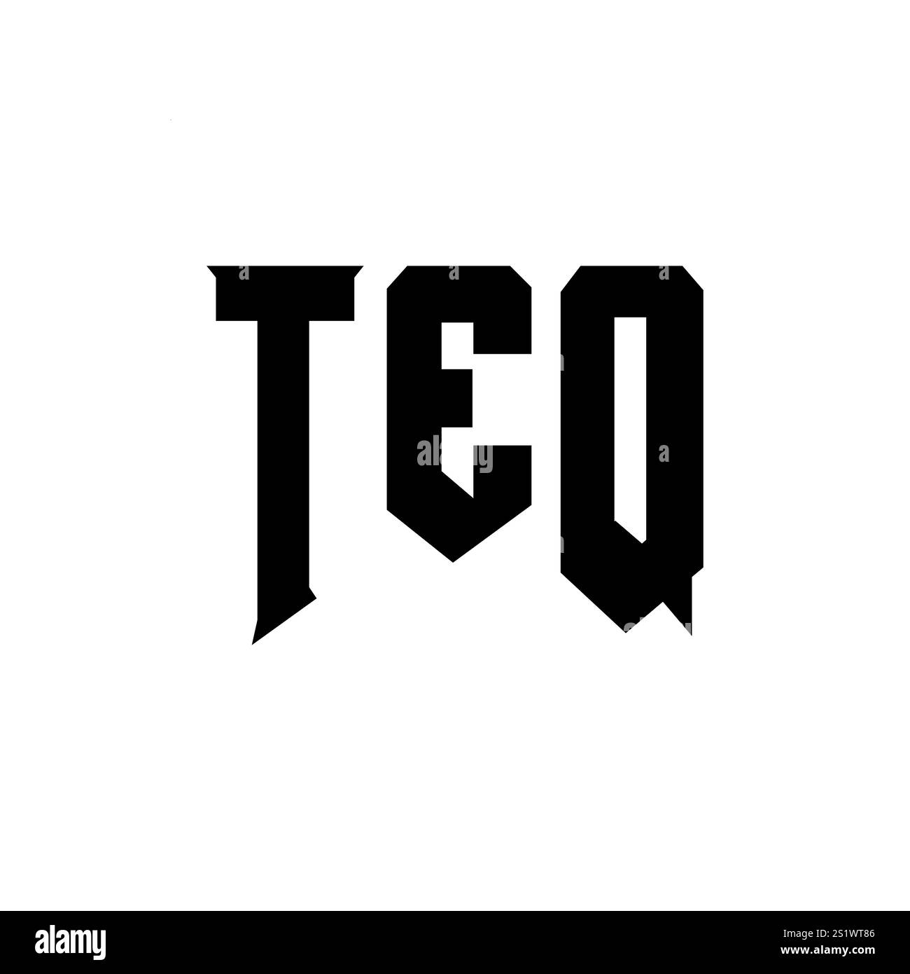 TEQ letter logo design for technology company. TEQ logo design black ...
