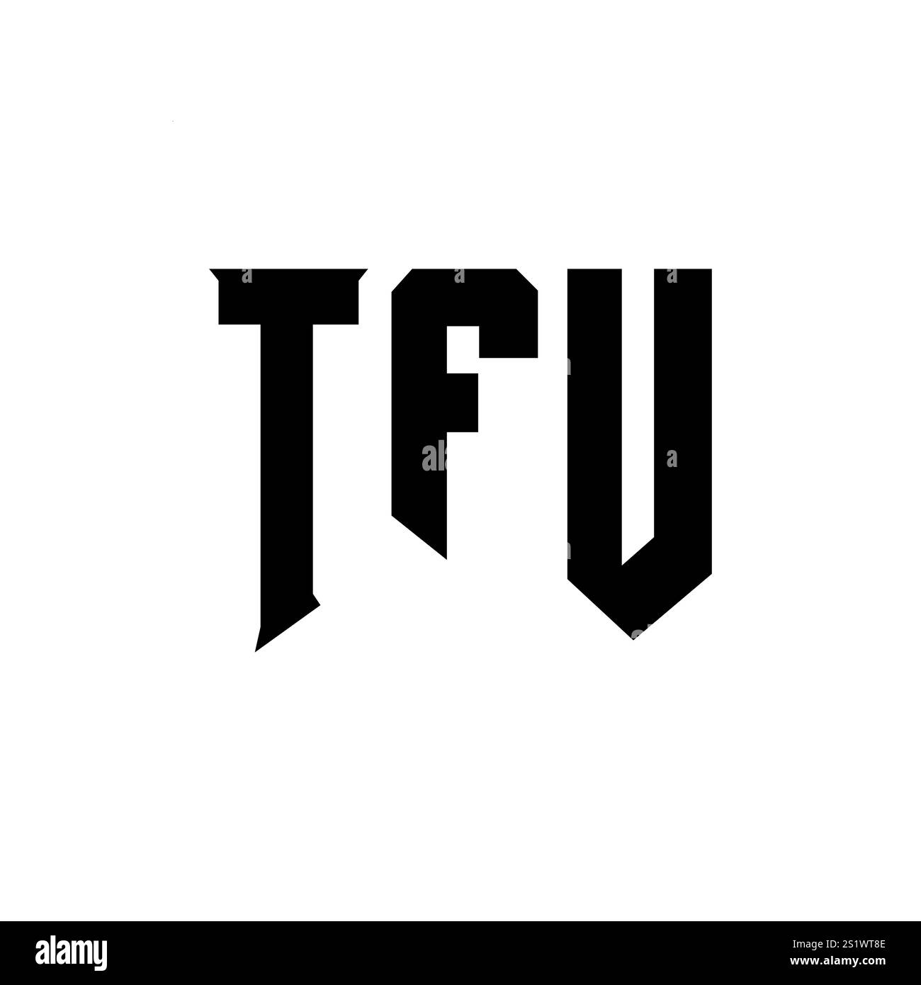 TFU letter logo design for technology company. TFU logo design black ...