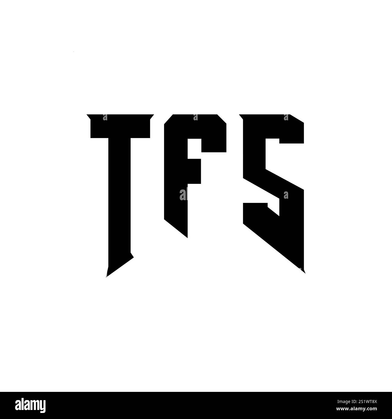 TFS letter logo design for technology company. TFS logo design black ...