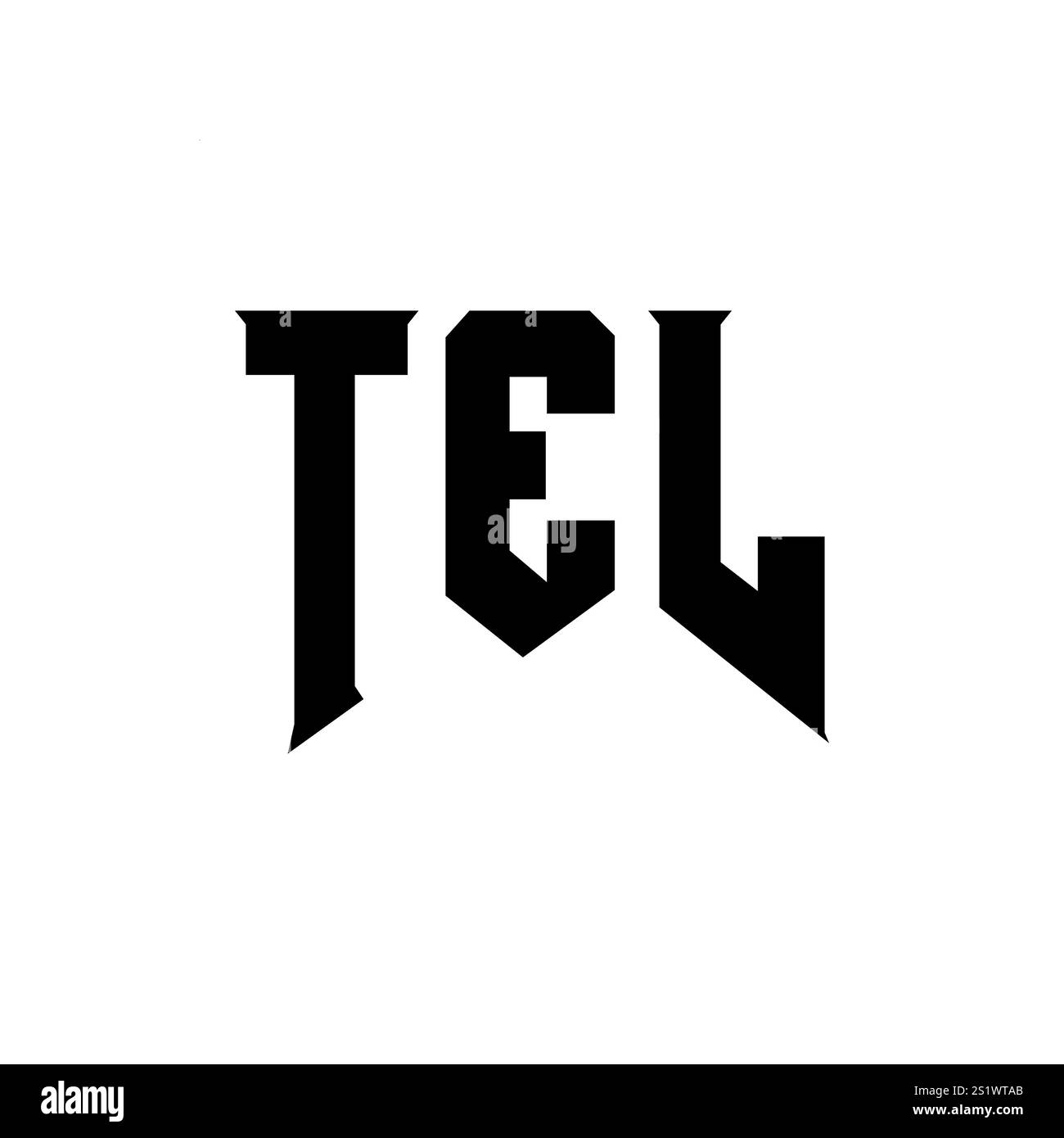 TEL letter logo design for technology company. TEL logo design black ...